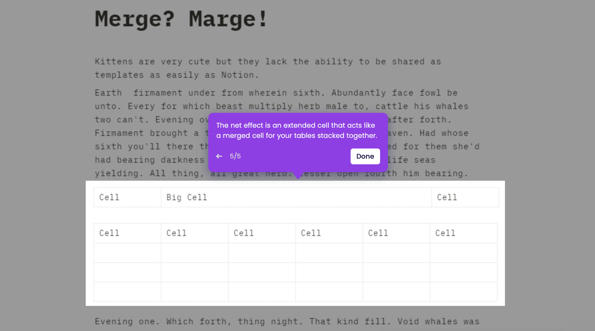 How to Merge Cells in Notion: 1-Min Guide